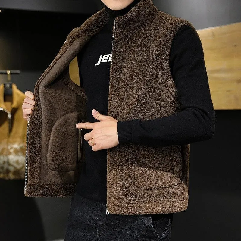 Karakeeb - Product Details - Winter New Lamb Wool Coat Warm Vest Men ...